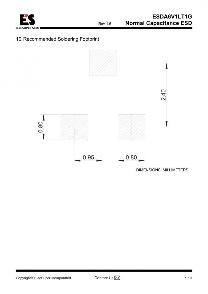 ESDA6V1LT1G datasheet page 7