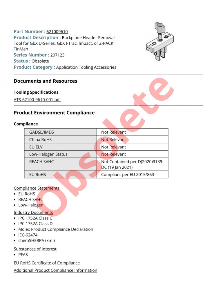 Tooling document page 1