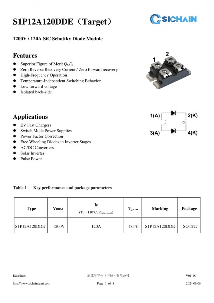 S1P12A120DDE datasheet page 1