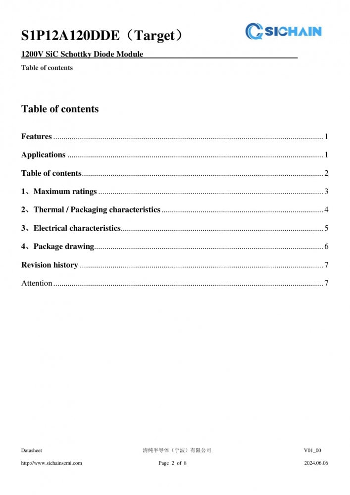 S1P12A120DDE datasheet page 2