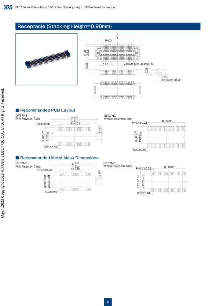 HRS DF37 datasheet page 6