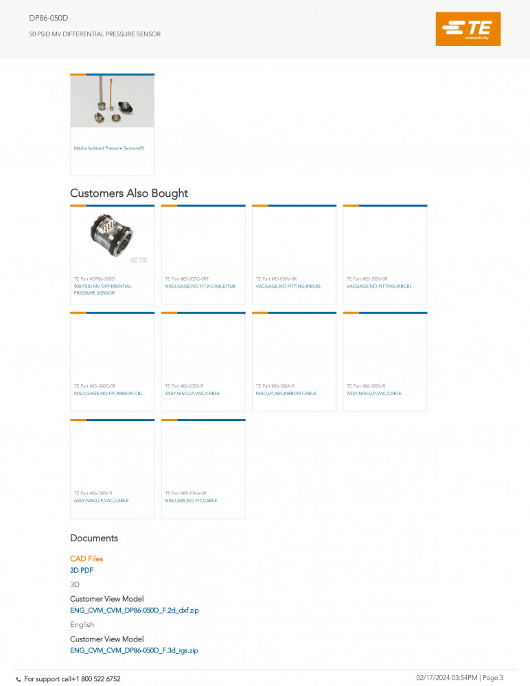 DP86-050D technical document page 3