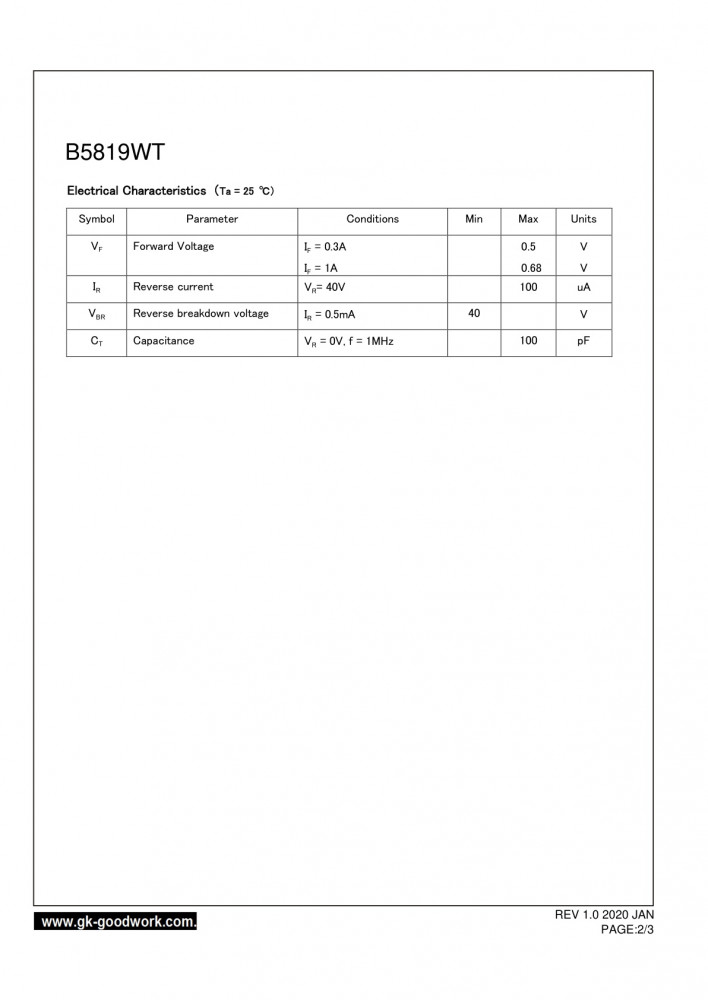 B5819WT-1A technical document page 2