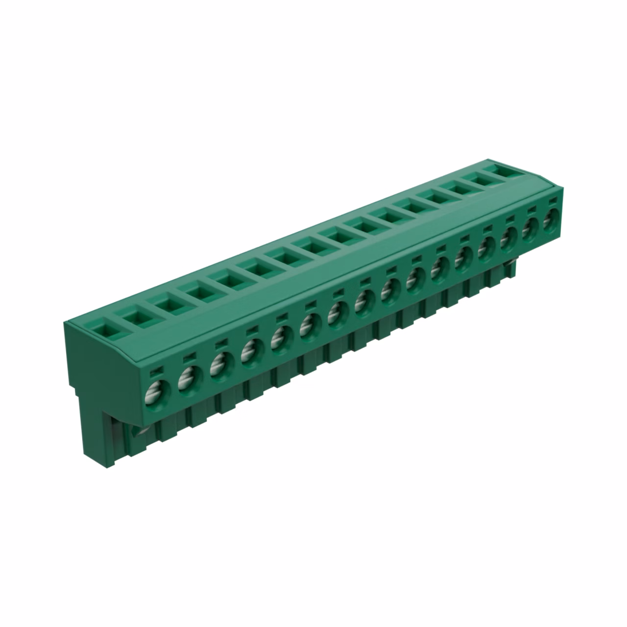 5.08mm Pitch Eurostyle Horizontal Plug, Green Housing, 16 Circuits for sale