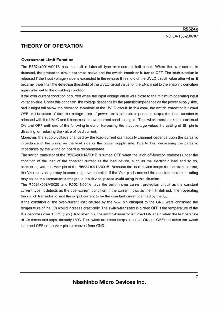 R5524 datasheet page 7