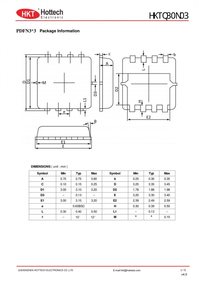 HKTQ30N03 datasheet page 5