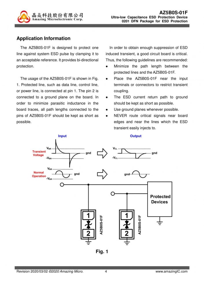 AZ5B0S-01F datasheet page 4