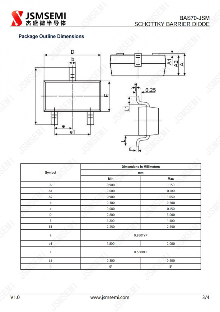 BAS70-JSM datasheet page 3