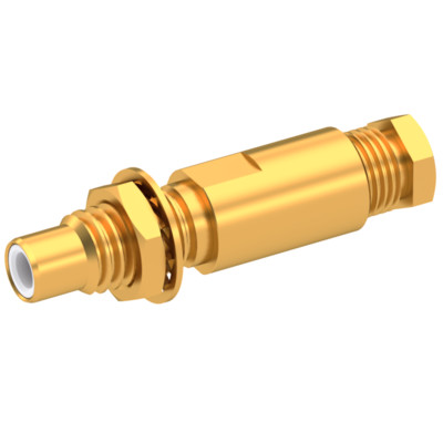 SMC / STRAIGHT BULKHEAD JACK CLAMP TYPE REAR MOUNT - CABLE 2.6/50+75 S for sale