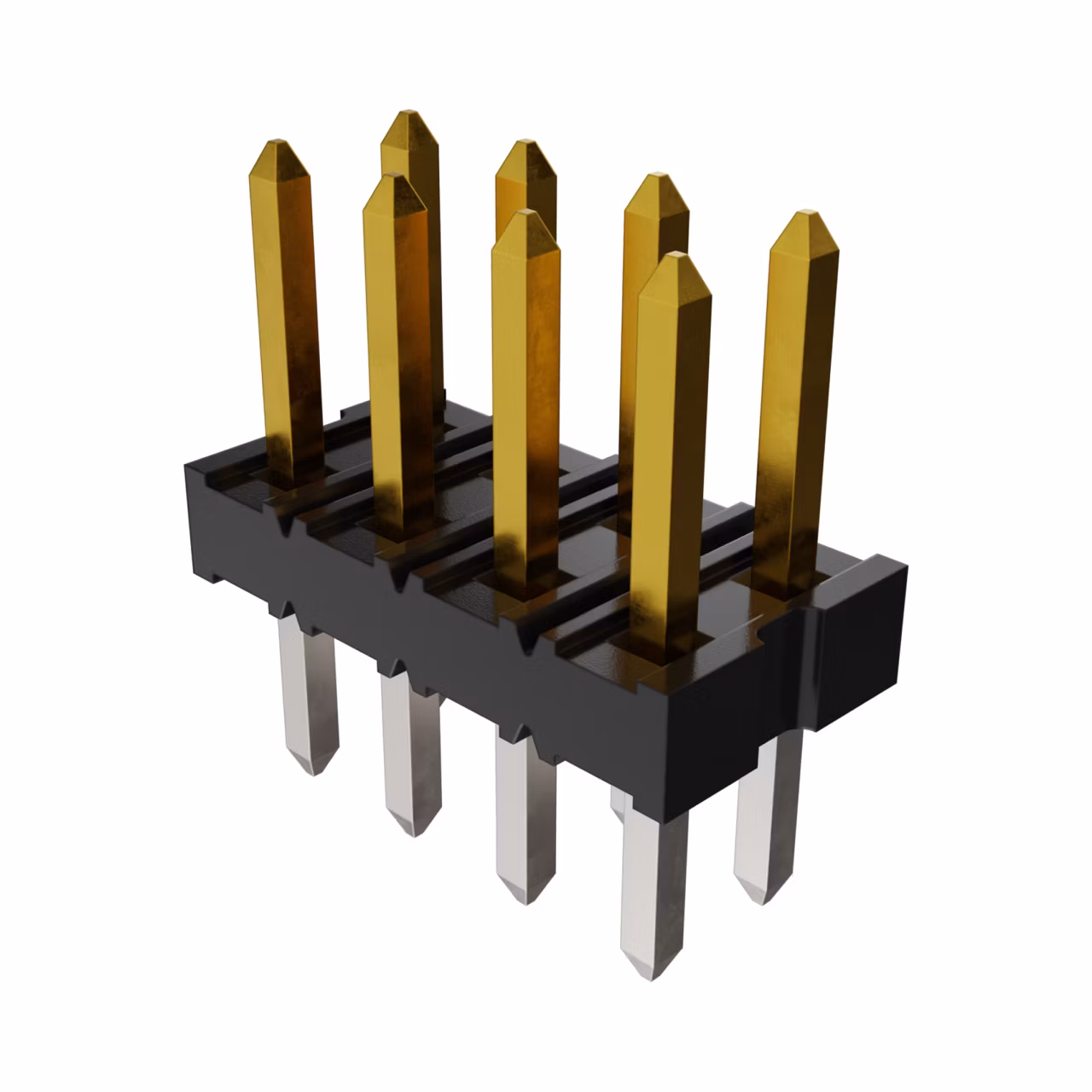 2.00mm Pitch Milli-Grid Header, Vertical, Through Hole, 8 Circuits, 0.38µm Gold (Au) Plating, Mating Pin Length 4.00mm, Tail Length 3.00mm, Tray, Lead-Free for sale