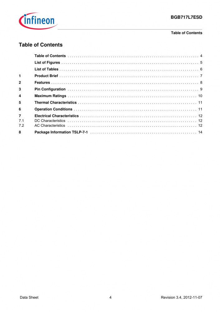 BGB717L7ESD datasheet page 4