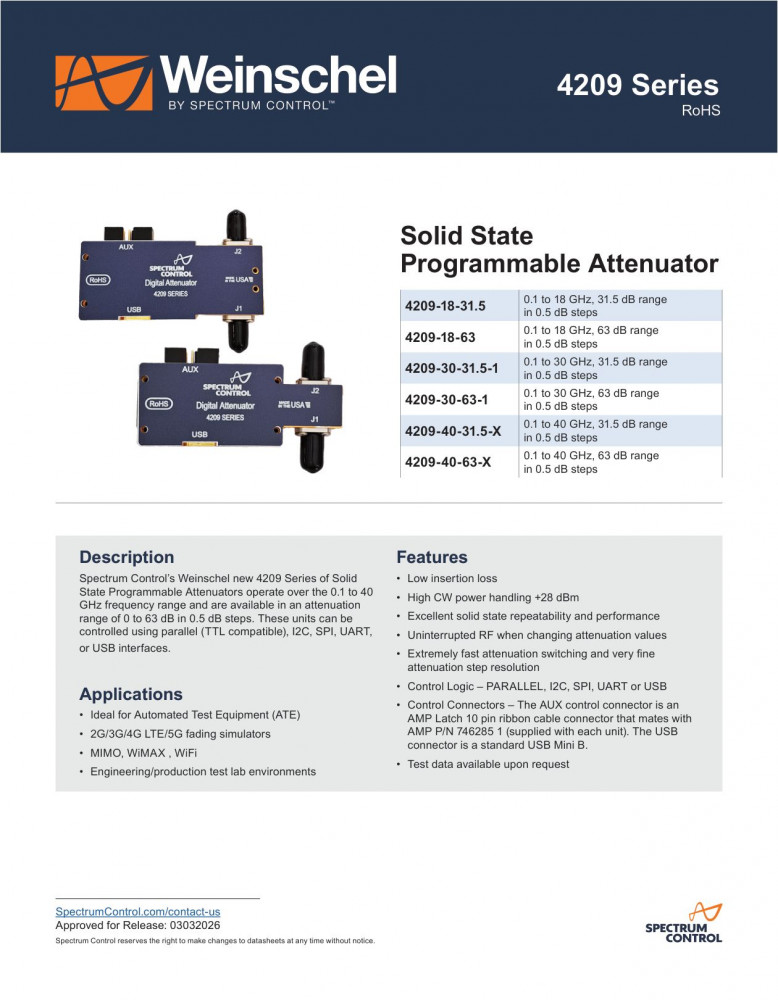 4209 series technical document page 1