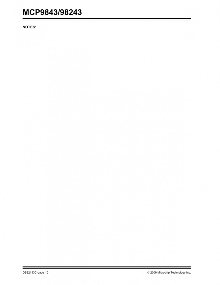 MCP98243-BE/ST datasheet page 10