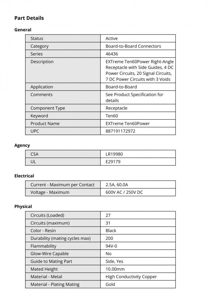 MOLEX 464361407 technical document preview, page 2