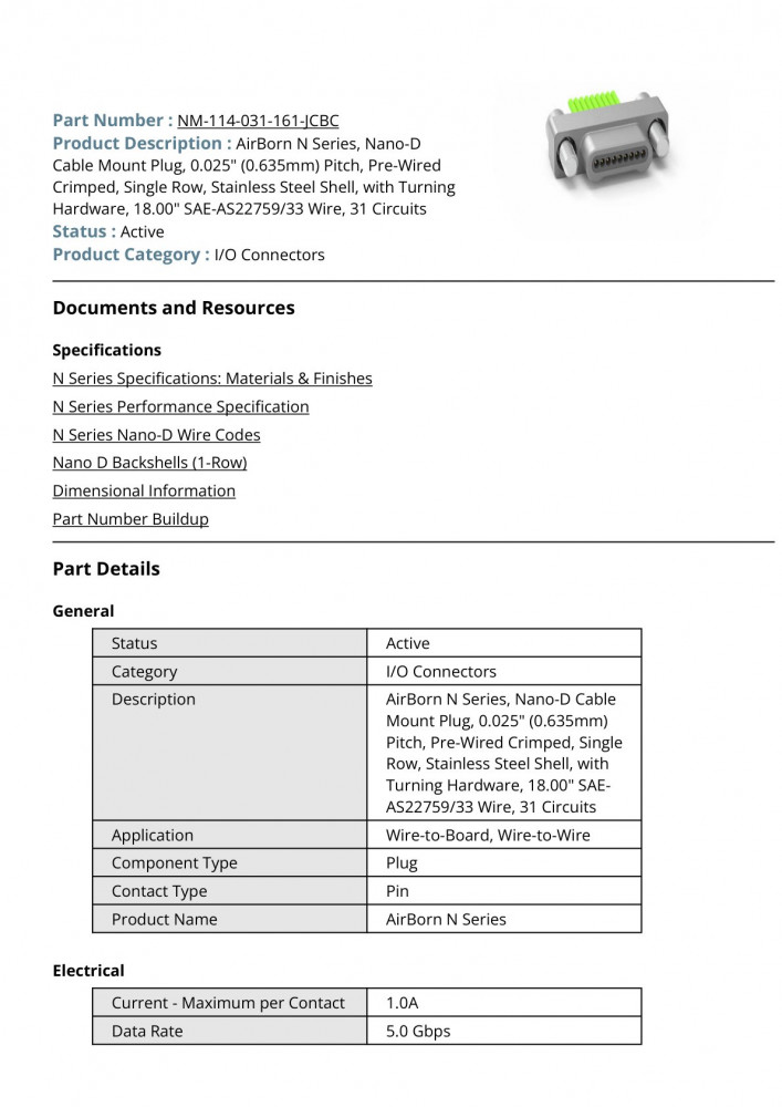Product technical document image 1
