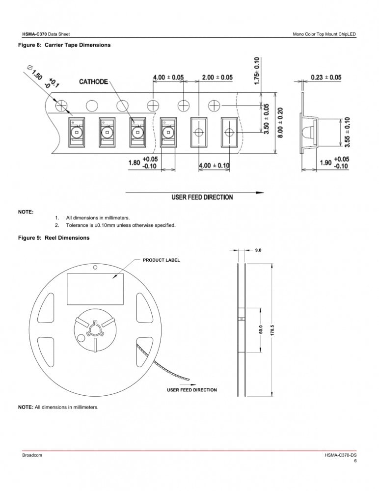 HSMA-C370 datasheet page 6