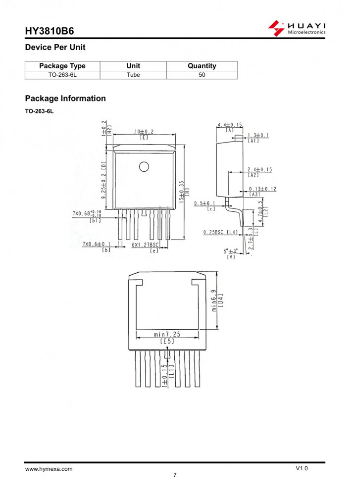 HY3810B6 datasheet page 7