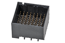 Impact 100 Ohm 3 Pair Vertical Backplane Header, Unguided, Dual Endwall,  8 Columns, 72 Circuits, Pin Length 5.50mm, Plated Through Hole Dimension 0.46mm, Lead-Free for sale