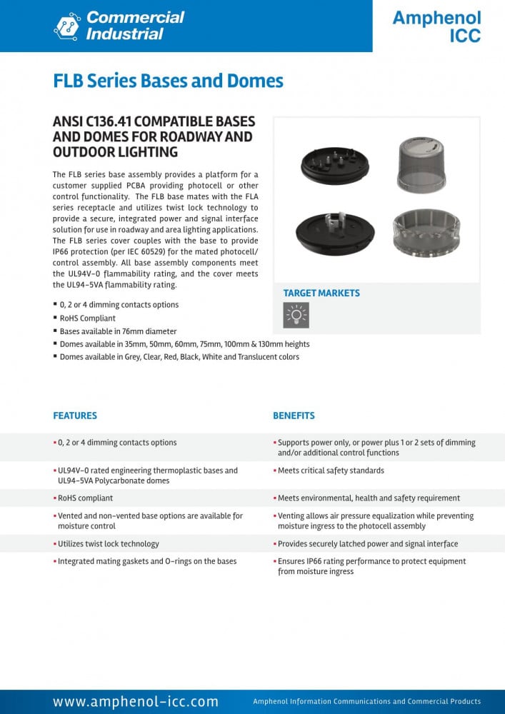 FLB Series datasheet page 1