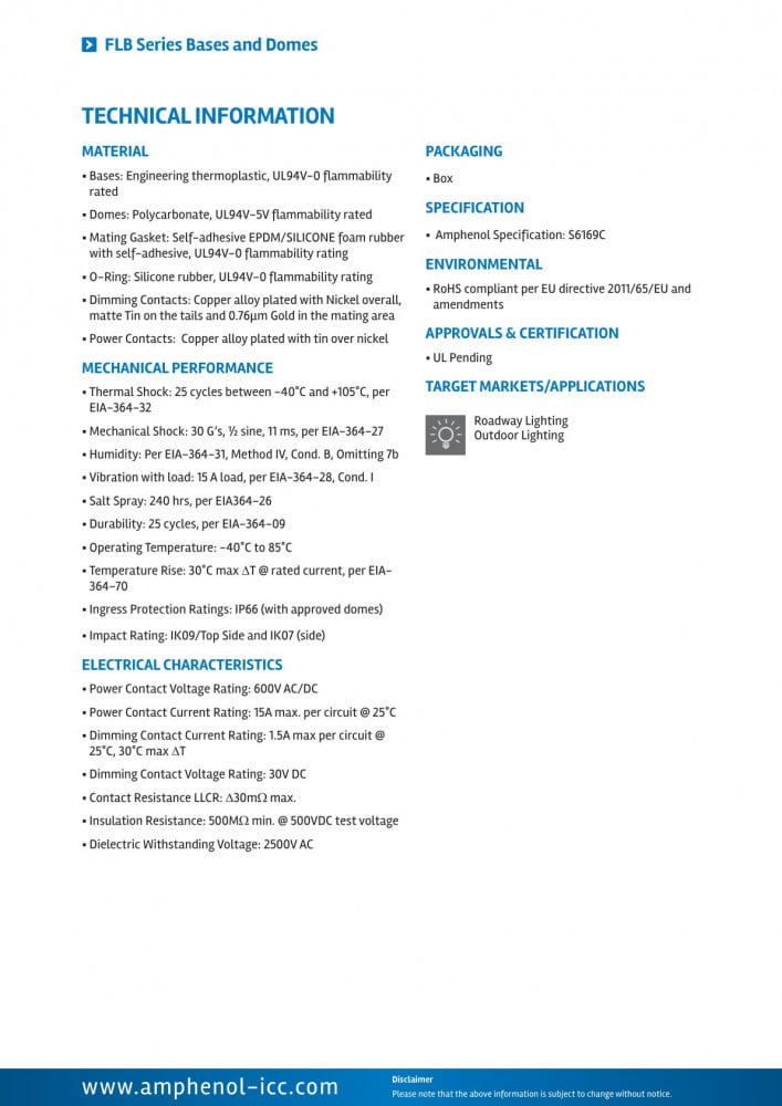 FLB Series datasheet page 2