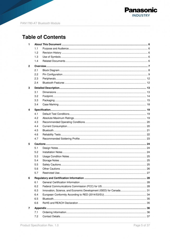 Technical document page 5