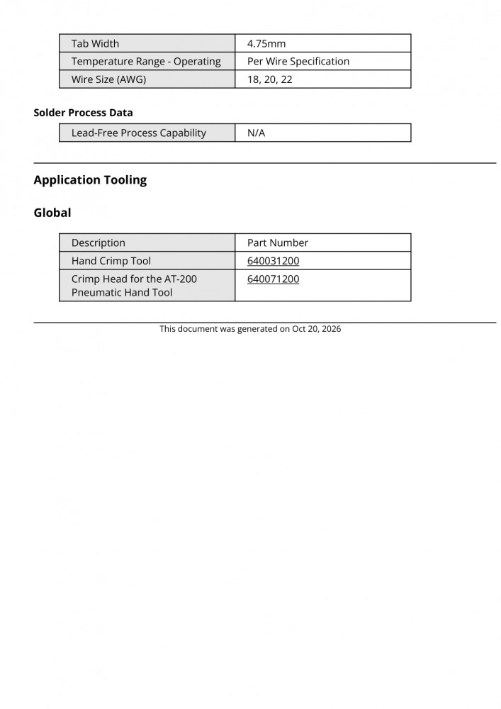 MOLEX 190220006 document page 3