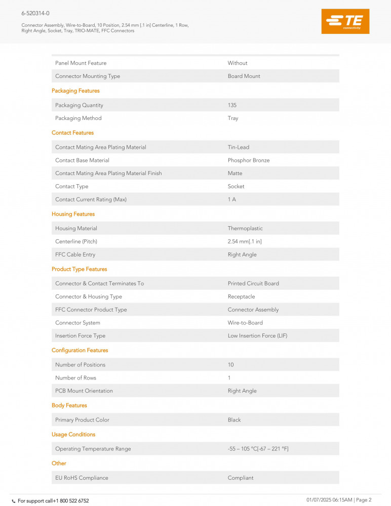 6-520314-0 technical document page 2