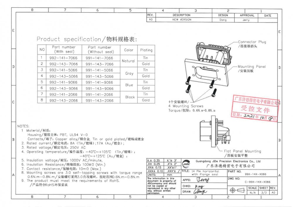 JIDC 992-141-2066 drawing page 3