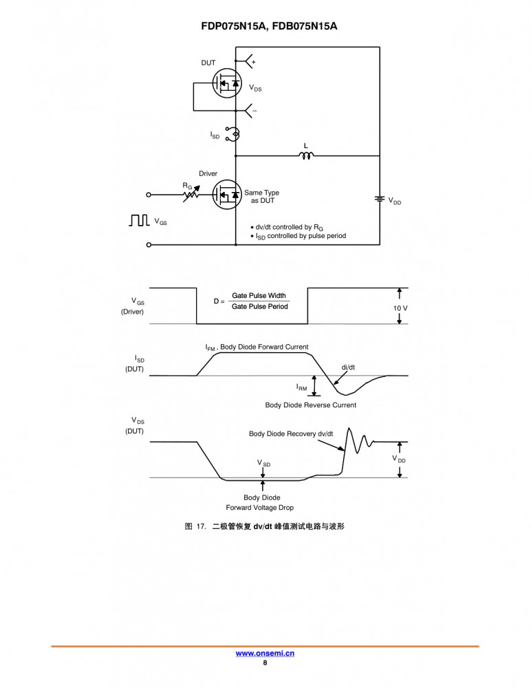FDB075N15A technical document page 8
