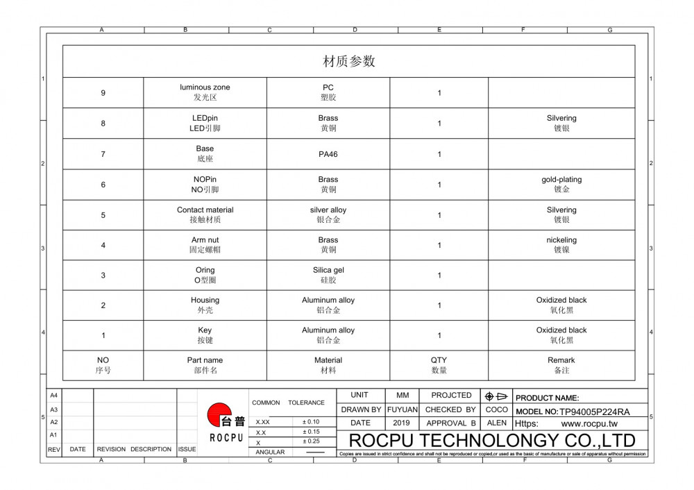 TP94005P224RA material drawing page 3