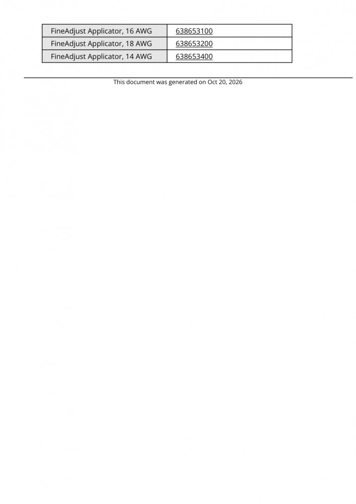 Tooling document page 3 for MOLEX 634550008