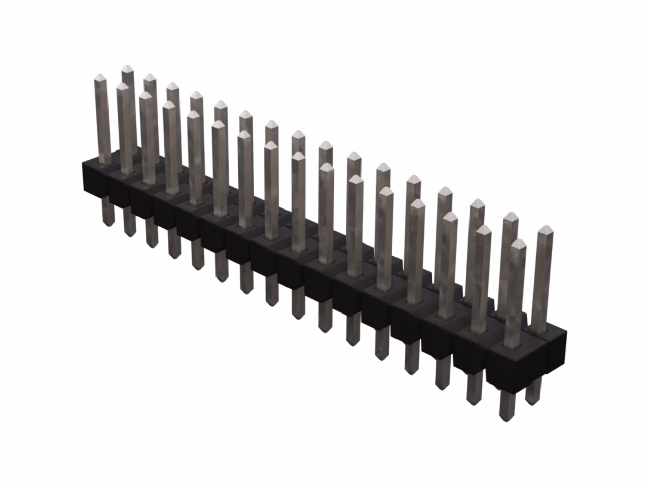 C-Grid Header, 2.54mm Pitch, Through Hole, Dual Row, Vertical, 32 Circuits, 2.54µm Tin (Sn) Plating, Tray Packaging, Lead-Free for sale
