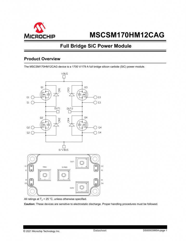 MSCSM170HM12CAG document page 1