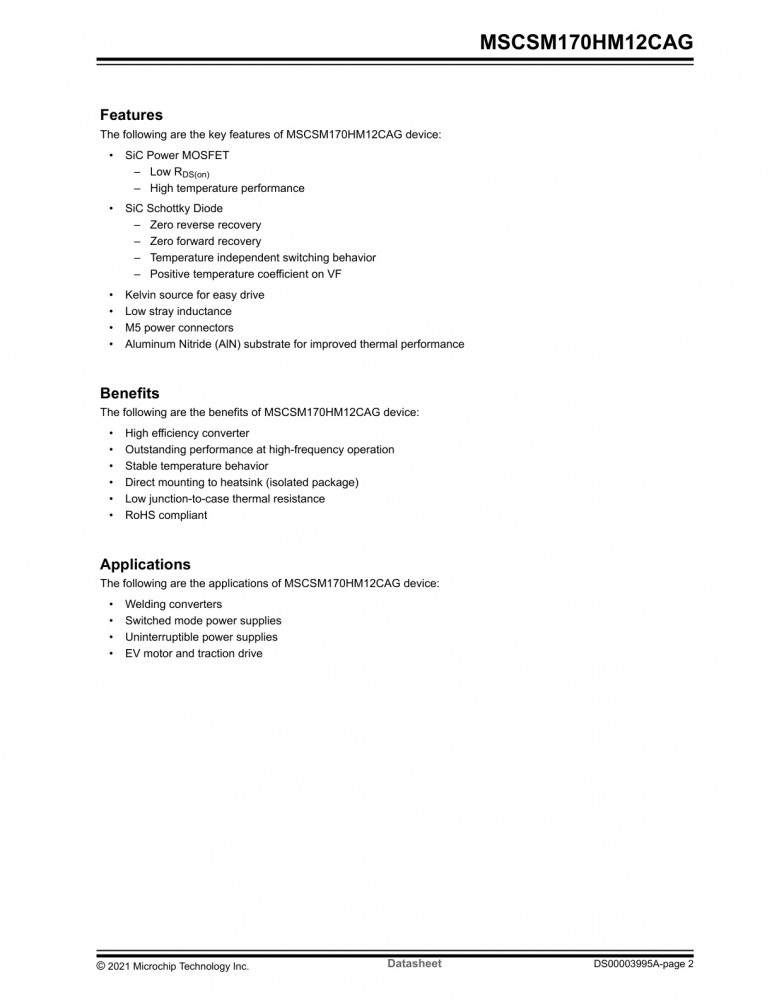 MSCSM170HM12CAG document page 2