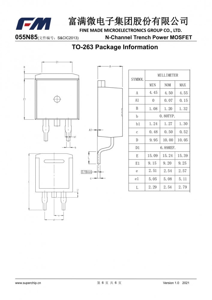 055N85 datasheet page 6