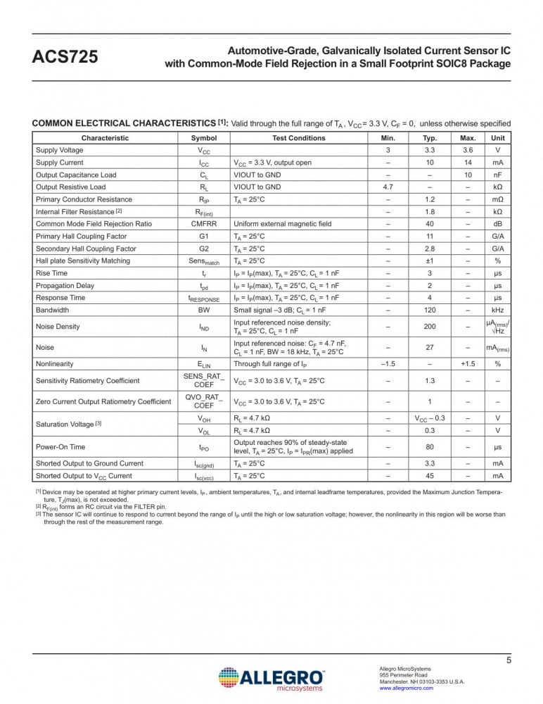 ACS725 datasheet page 5