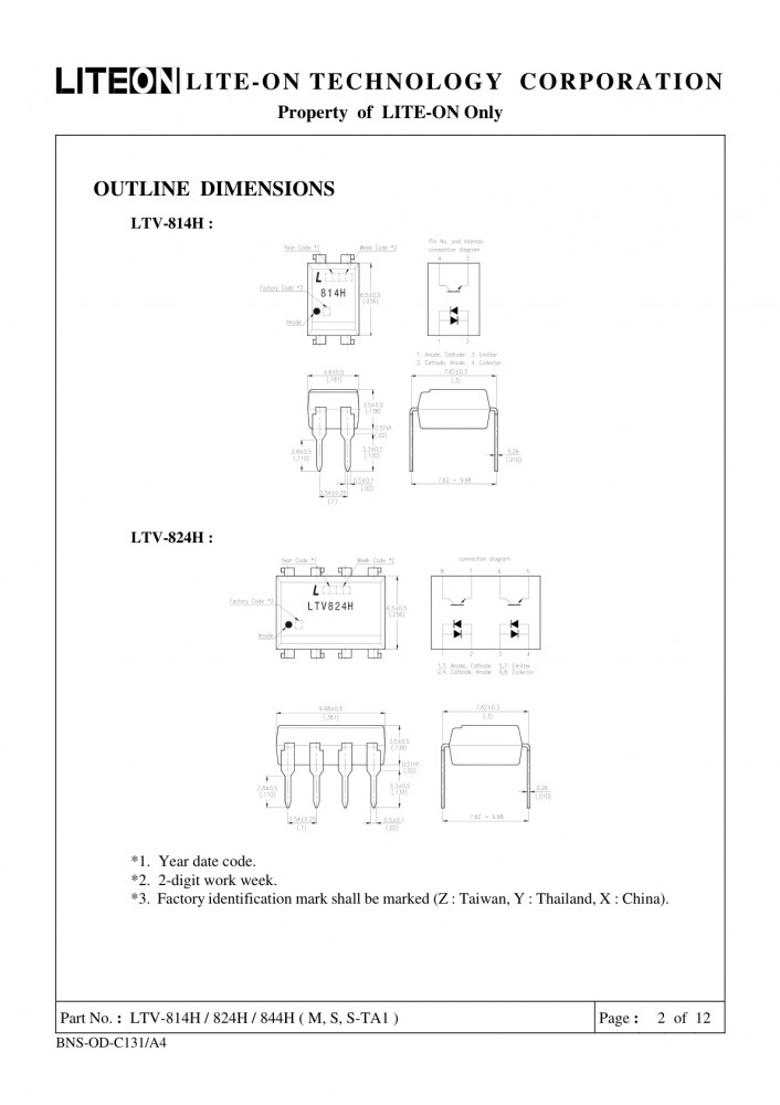 LTV-844HS datasheet page 2