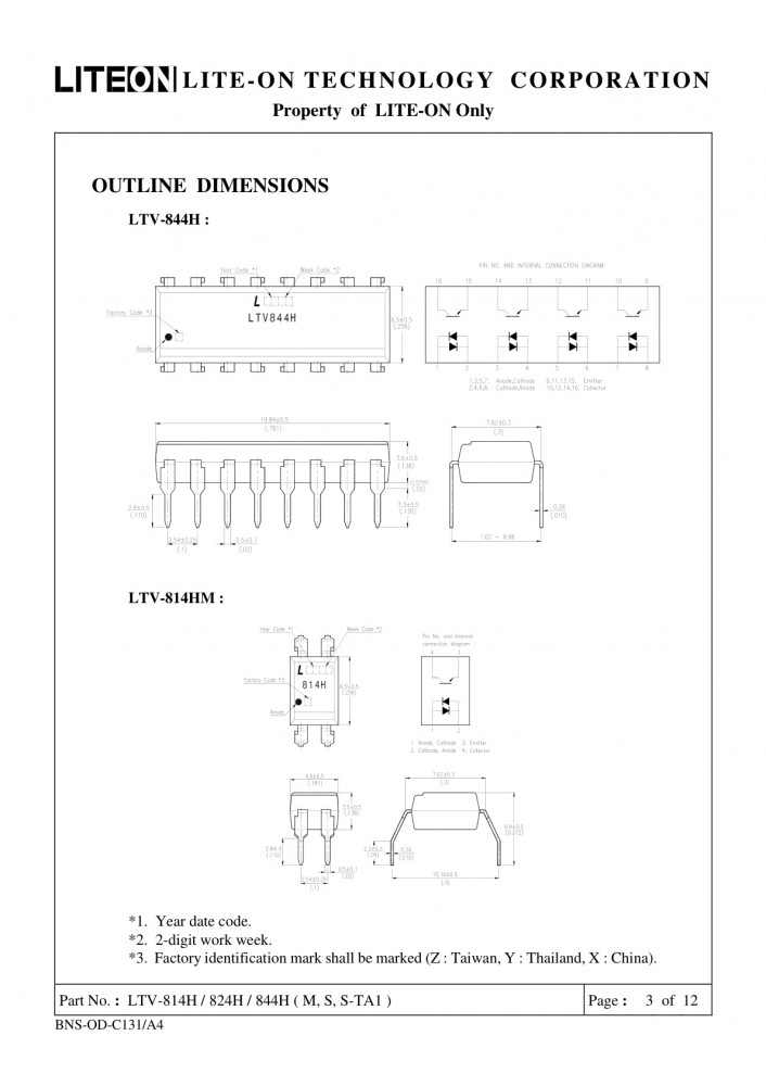 LTV-844HS datasheet page 3