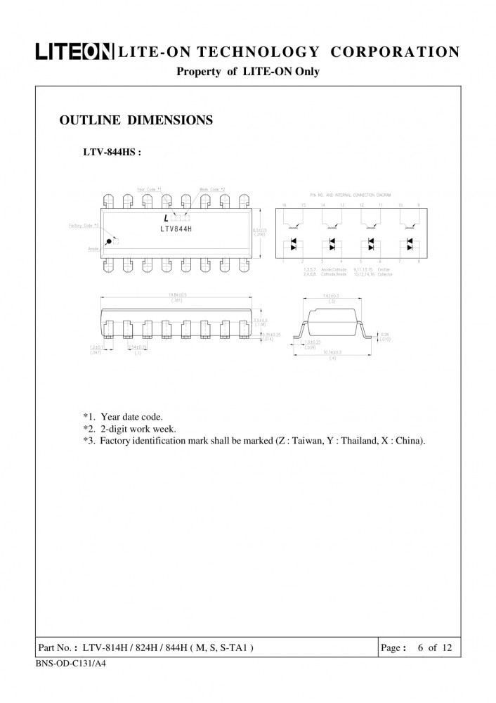 LTV-844HS datasheet page 6