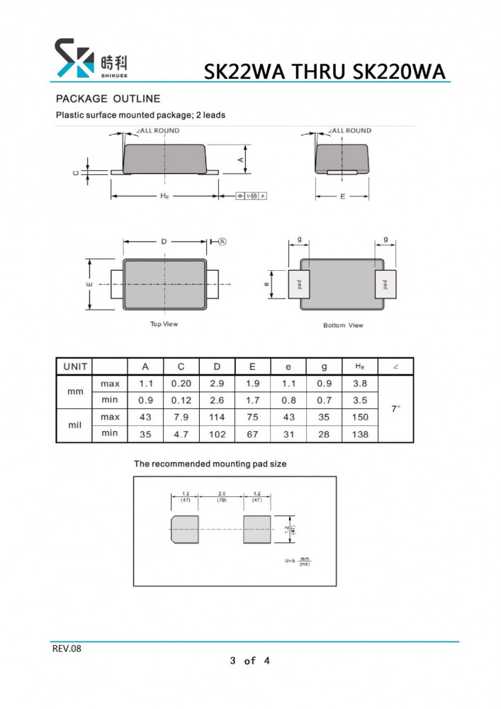 SK24WA datasheet page 3