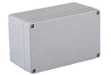 Enclosure, Die-cast Aluminum, S-8100 Series, without External Mounting Flanges, 160 x 100 x 81mm Outside Dimensions, Sandblasted for sale