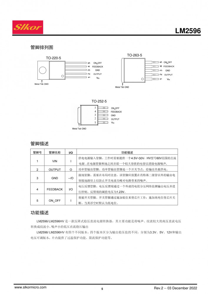 LM2596S-ADJ datasheet page 5