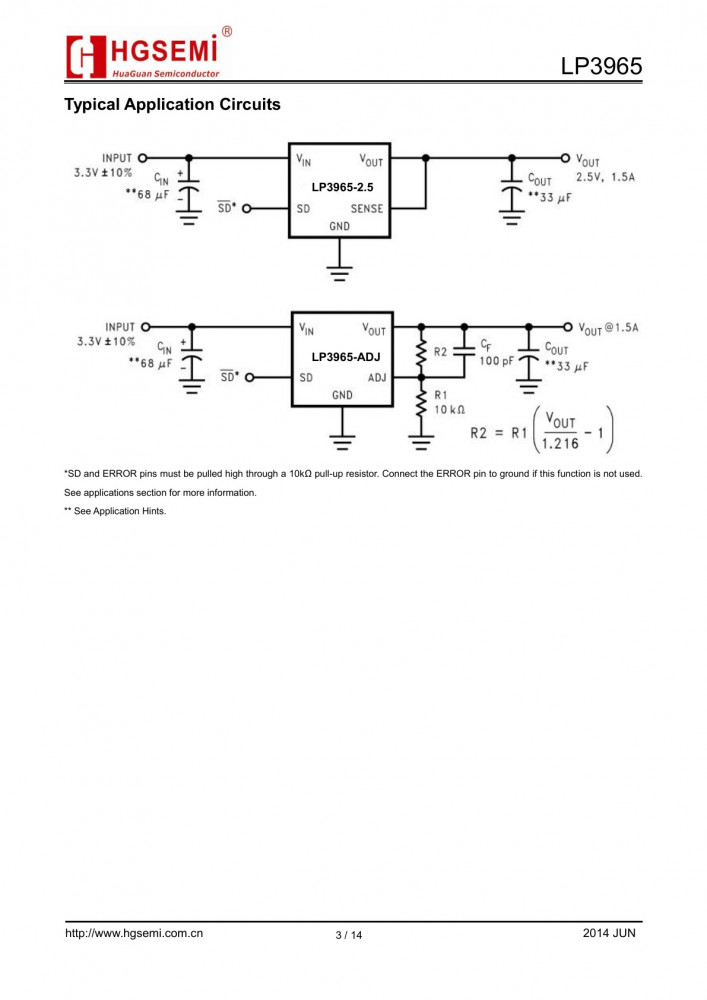 LP3965 datasheet page 3