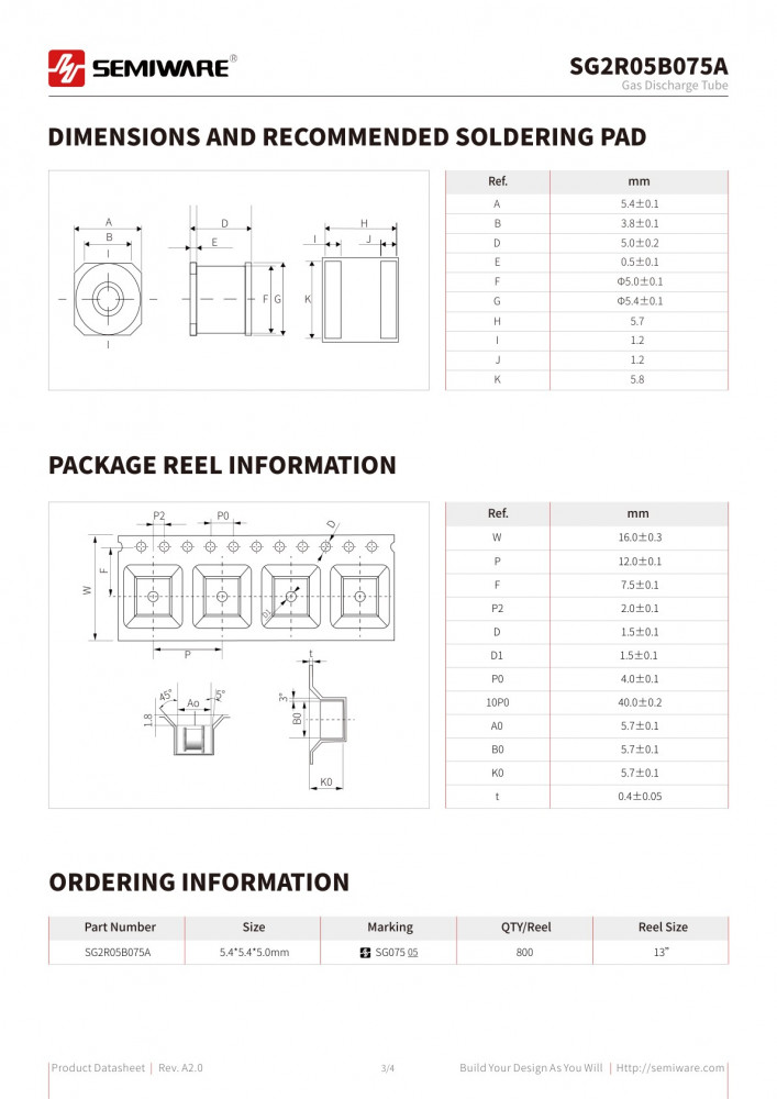 SG2R05B075A datasheet page 3