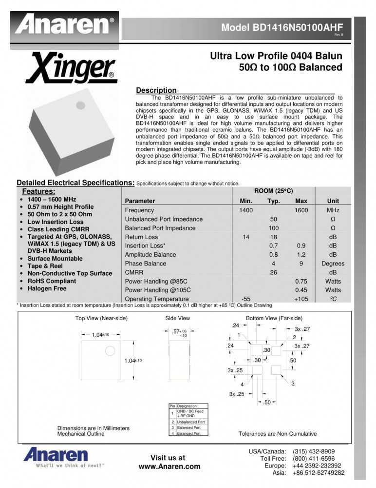 BD1416N50100AHF datasheet page 1