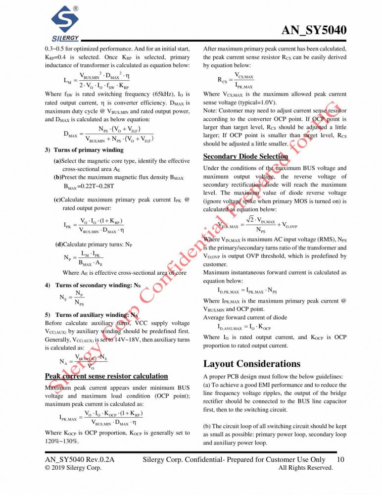 SY5040ABC datasheet page 10