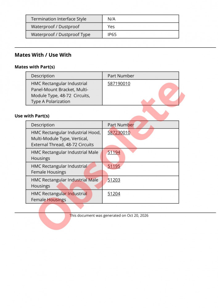 MOLEX 587210010 technical document page 3