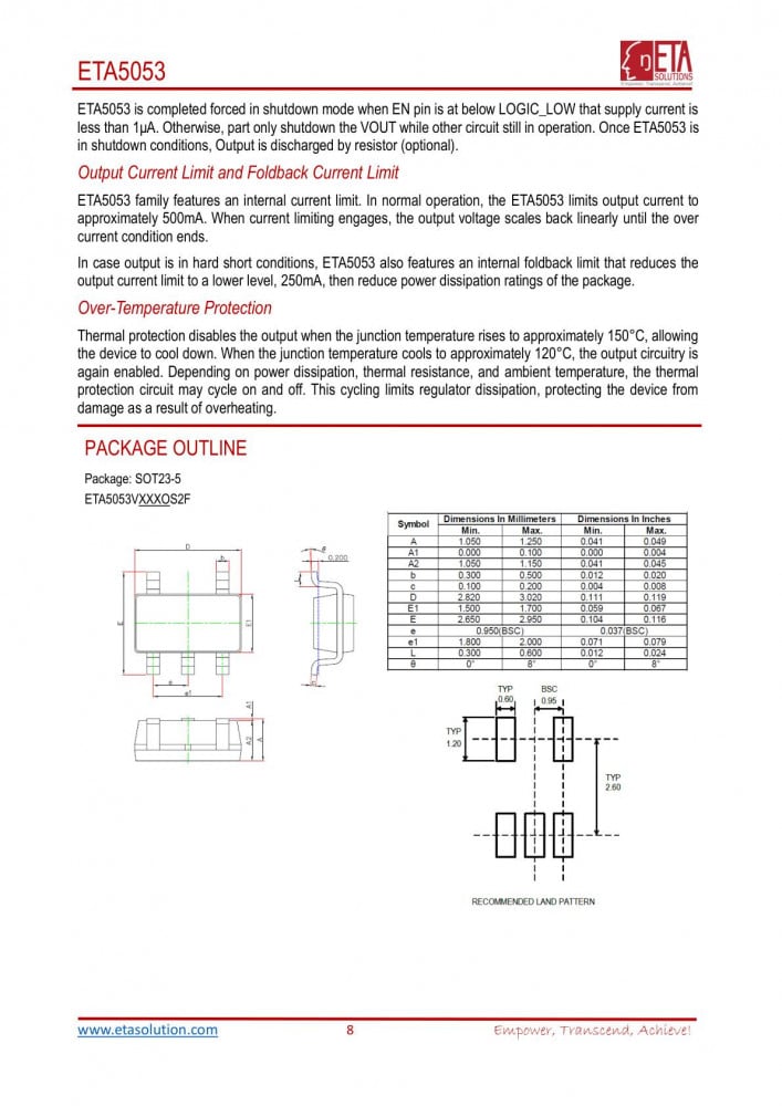 ETA5053 datasheet page 8