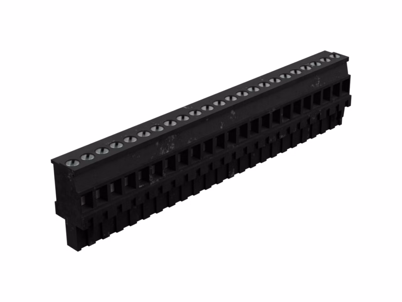 5.08mm Pitch Eurostyle Vertical Plug, with Reverse Imprinting, Front Wire Entry, Black, 23 Circuits for sale