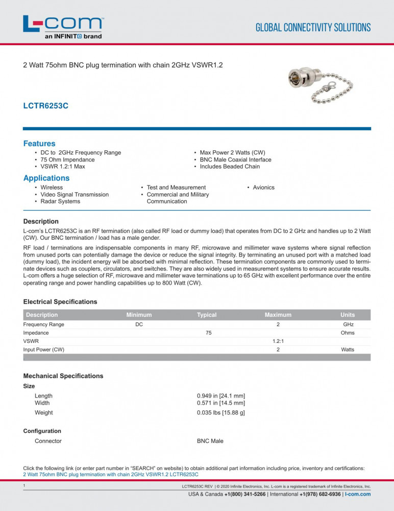 LCTR6253C technical document page 1